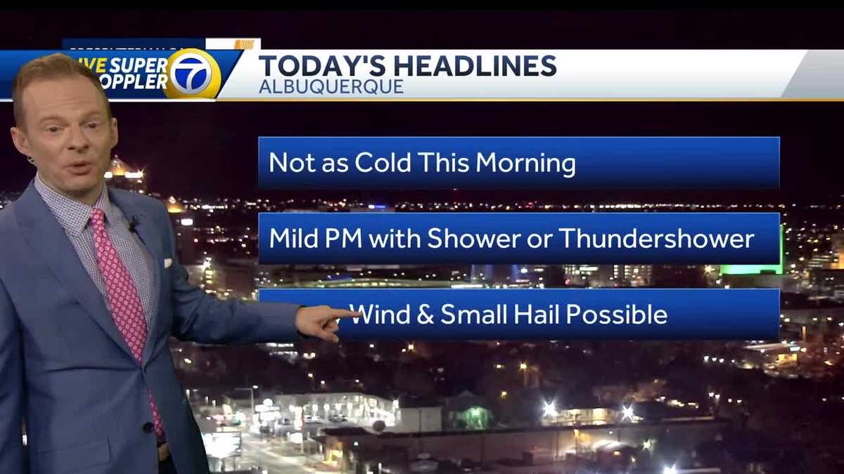 Watch out for a shower or thundershower this afternoon