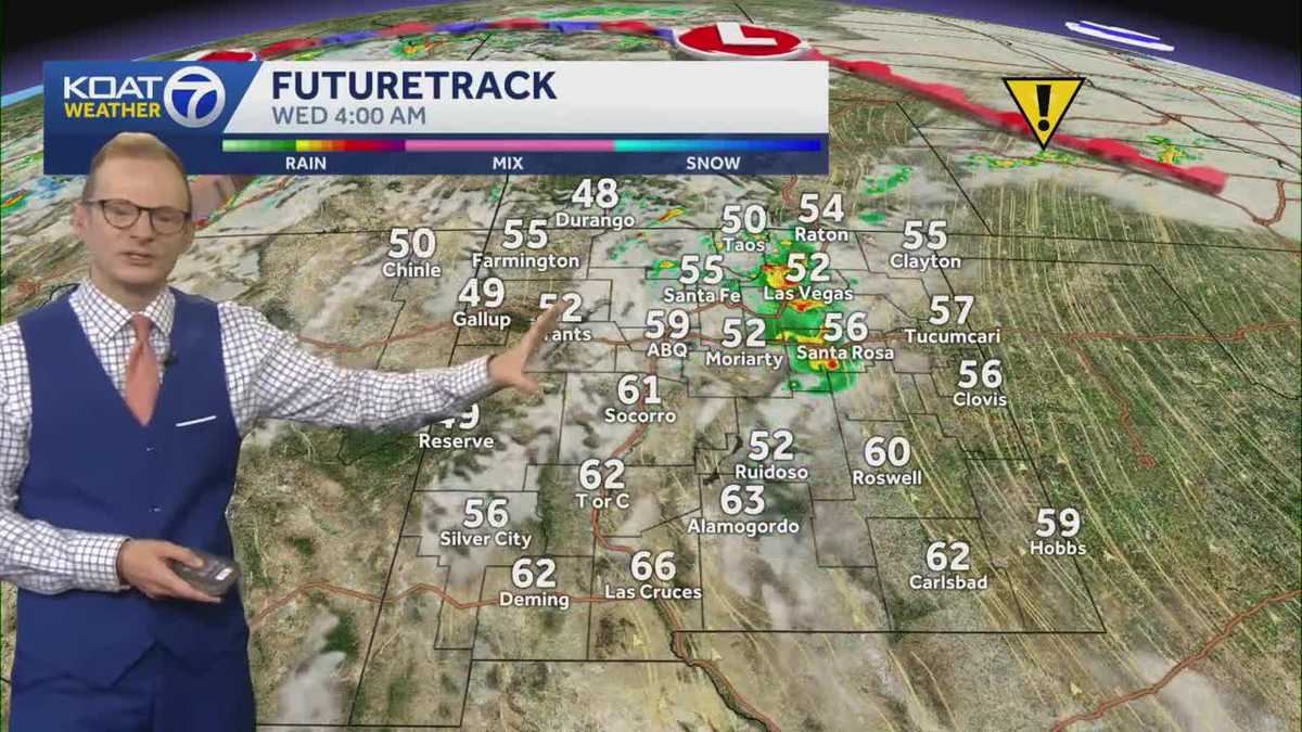 Storms overnight, then gusty winds and heavy rain up north