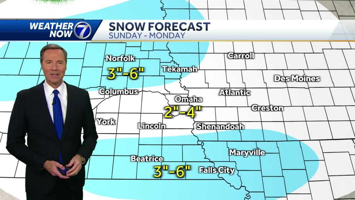 Snow Sunday into Monday
