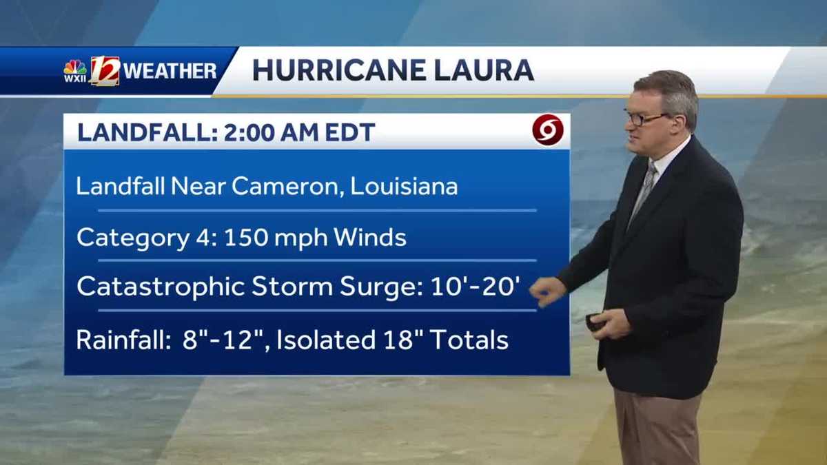 Watch: Laura makes landfall, brings Carolina storms