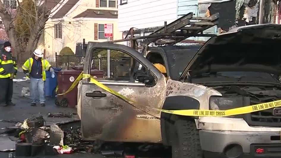 Worker burned in Revere fire