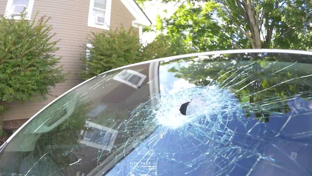 Dashcam shows metal object crashing through windshield Dashcam shows metal object crashing through windshield