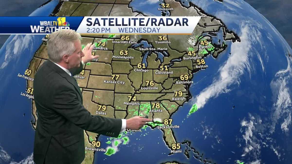 Temps dropping overnight but clear skies remain in MD