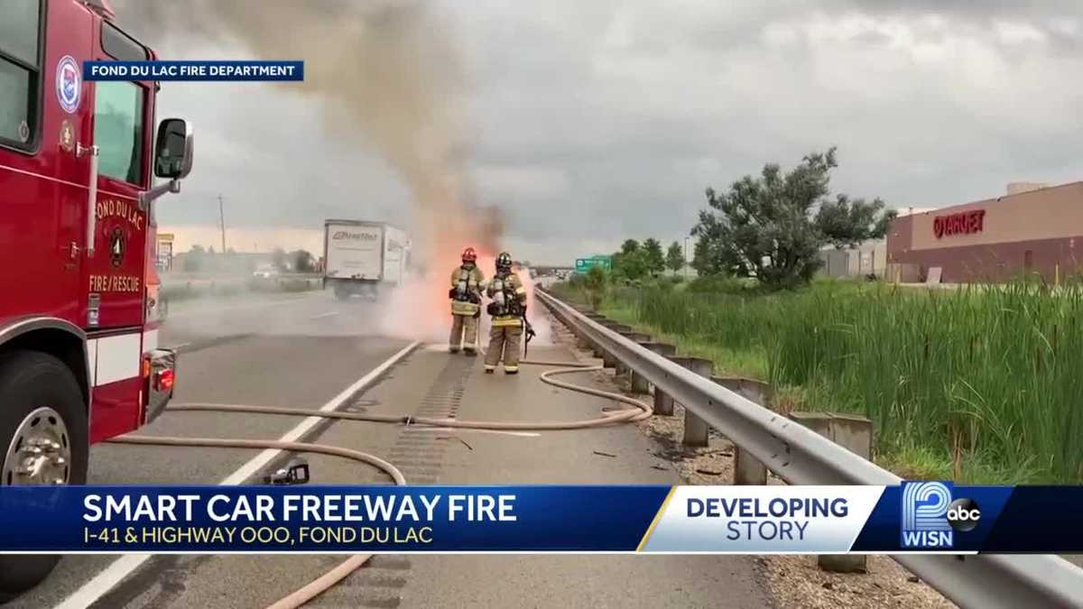 Smart car goes up in flames