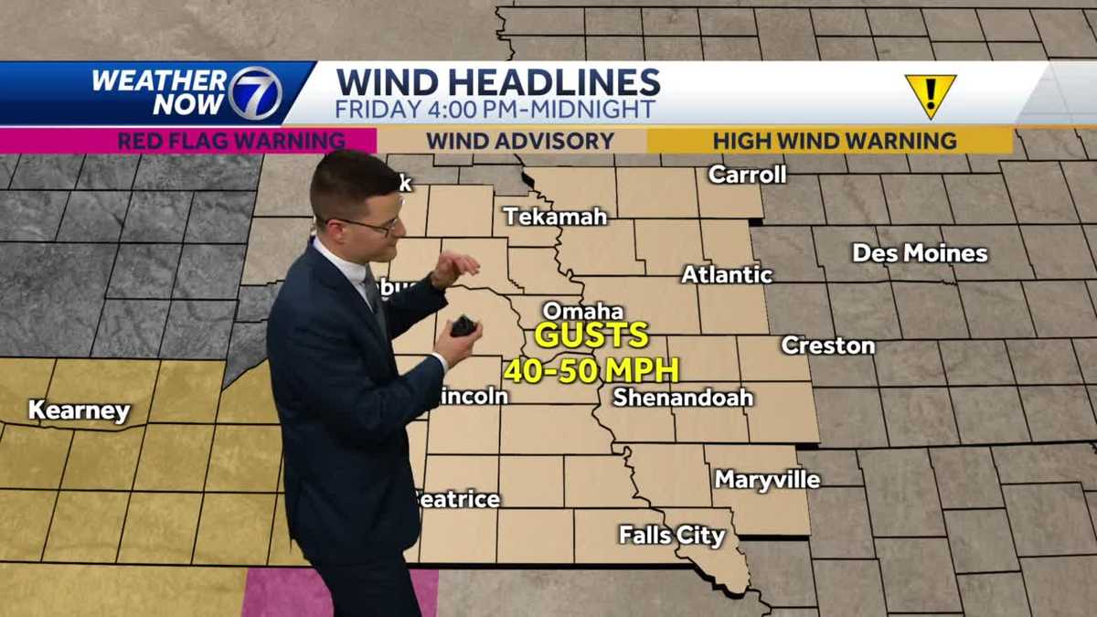 Omaha noon weather forecast for Friday, December 2