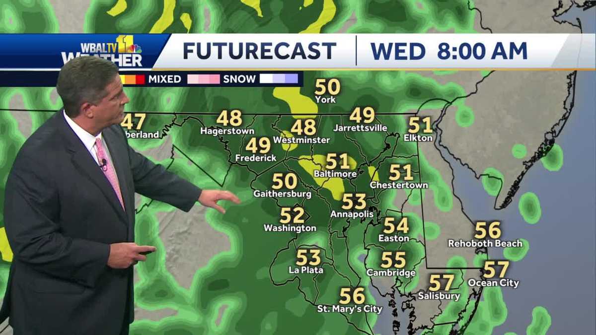 No rain Tuesday, but wait until tomorrow morning
