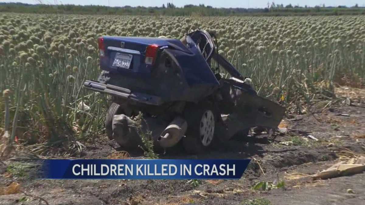 Vehicle crash in Yolo Co. splits car in half, kills 2 children