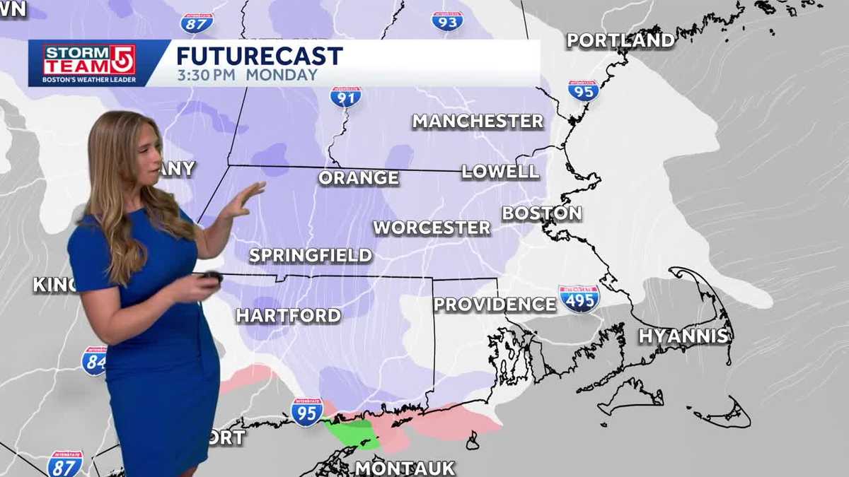 Video: Snow today kicks off active weather pattern