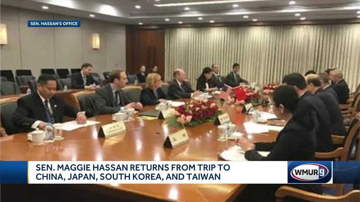 Sen. Hassan returns from Asia trip