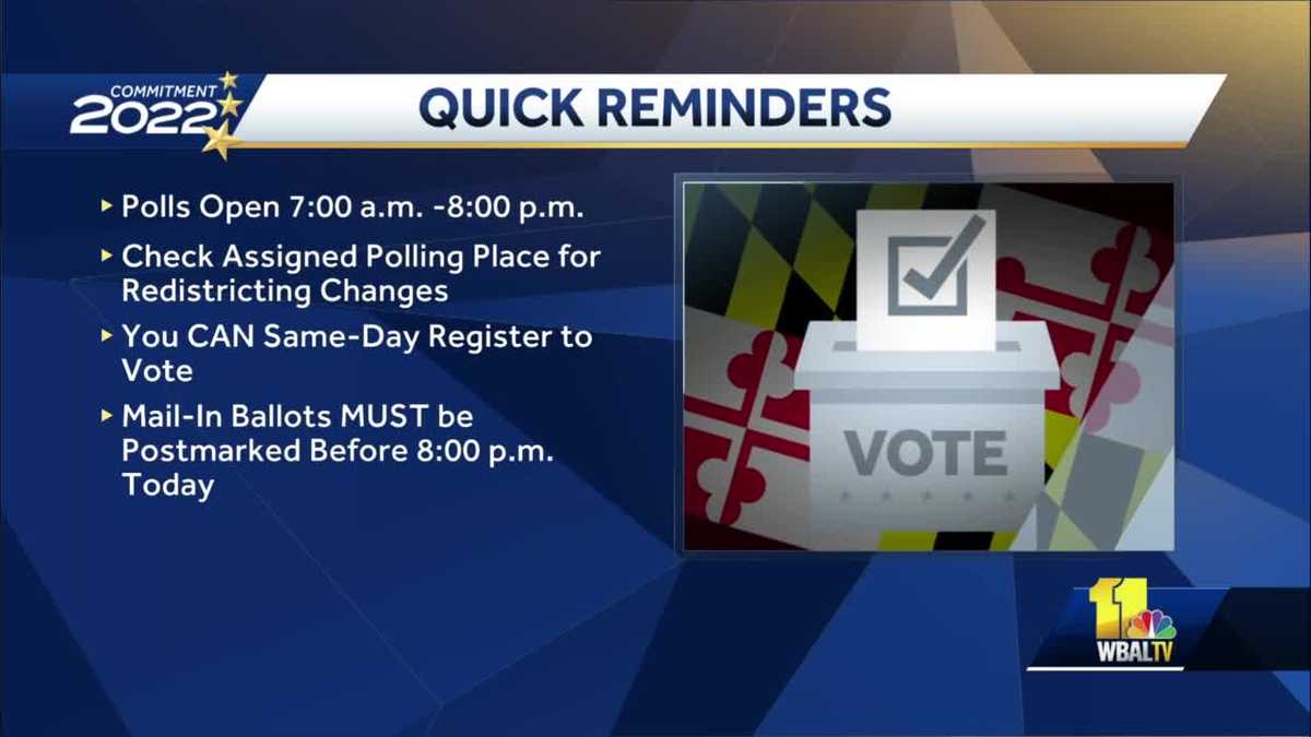 Commitment 2022: Update from polling places across Maryland