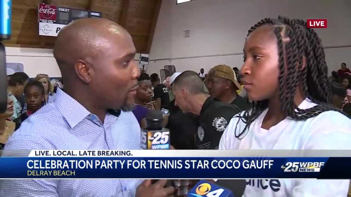 Coco Gauff welcomed back to Delray Beach with smiles and cheers