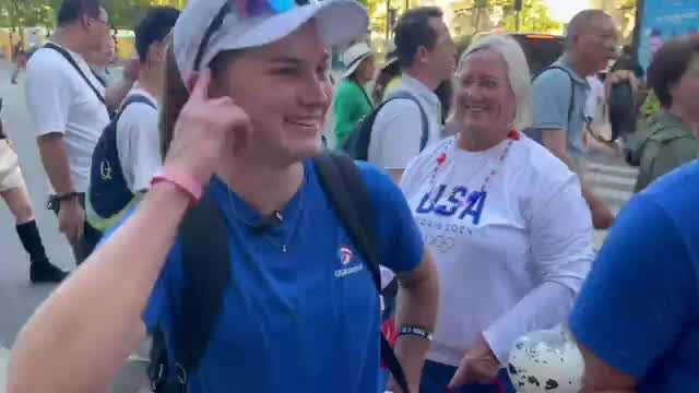 Kristen Nuss looks for Margarita after loss in Olympics