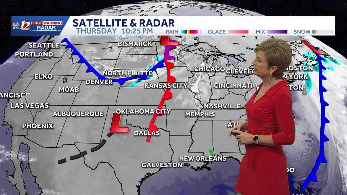 Cold Friday with wintry chances in North Carolina