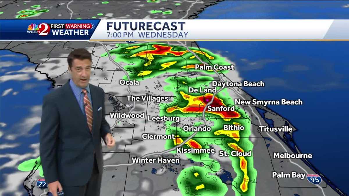 Storm coverage lower Thursday as temperatures rise!