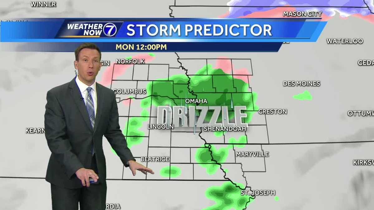 Dreary and drizzly Monday with some slick spots north