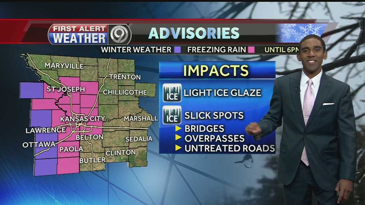 First Alert: Freezing rain advisory in effect until 6 p.m.
