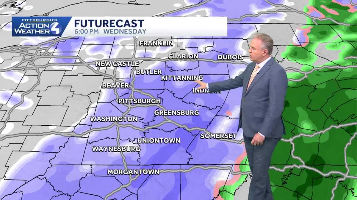 Rain to snow on Wednesday in Western Pa.
