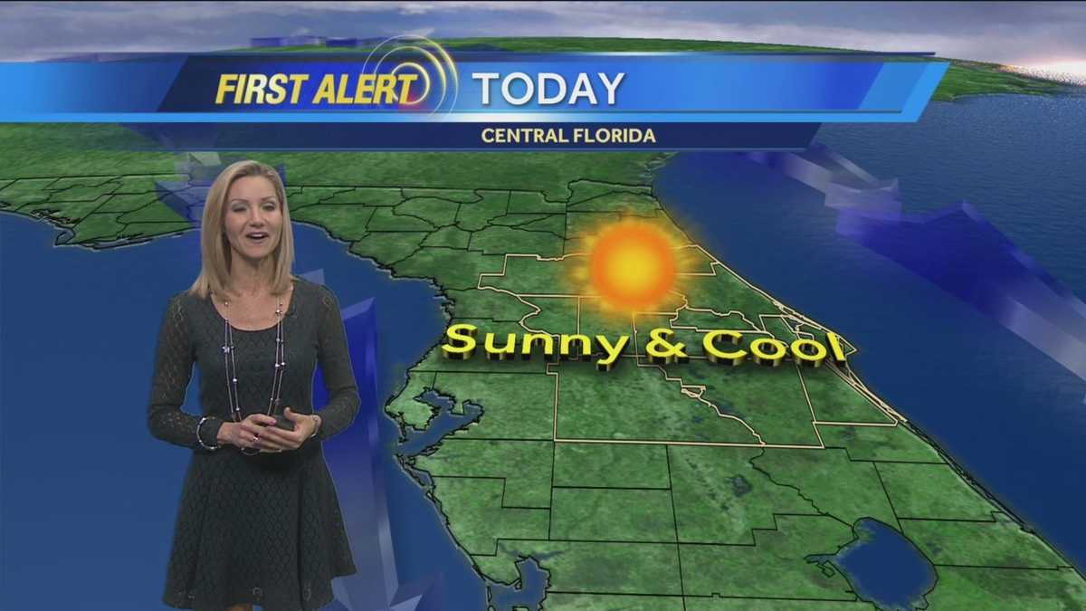 Sunny, cool to kick off the week