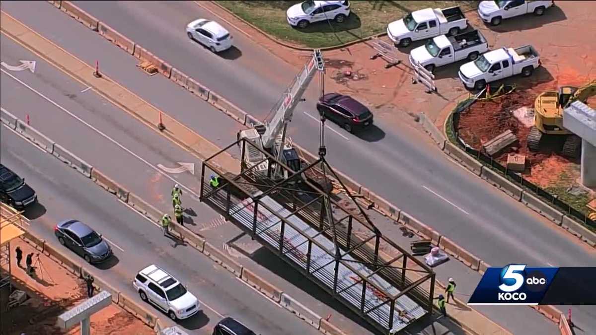 New pedestrian bridge in OKC could soon go back under construction