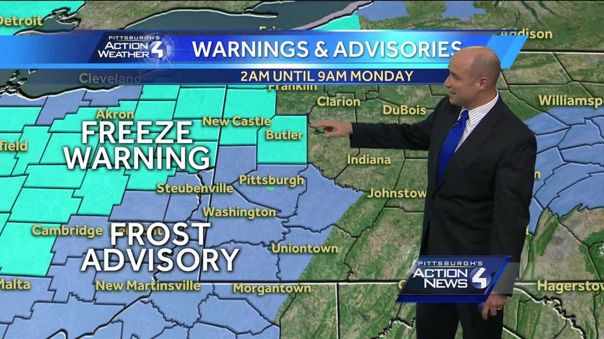 FREEZE WARNING MONDAY MORNING