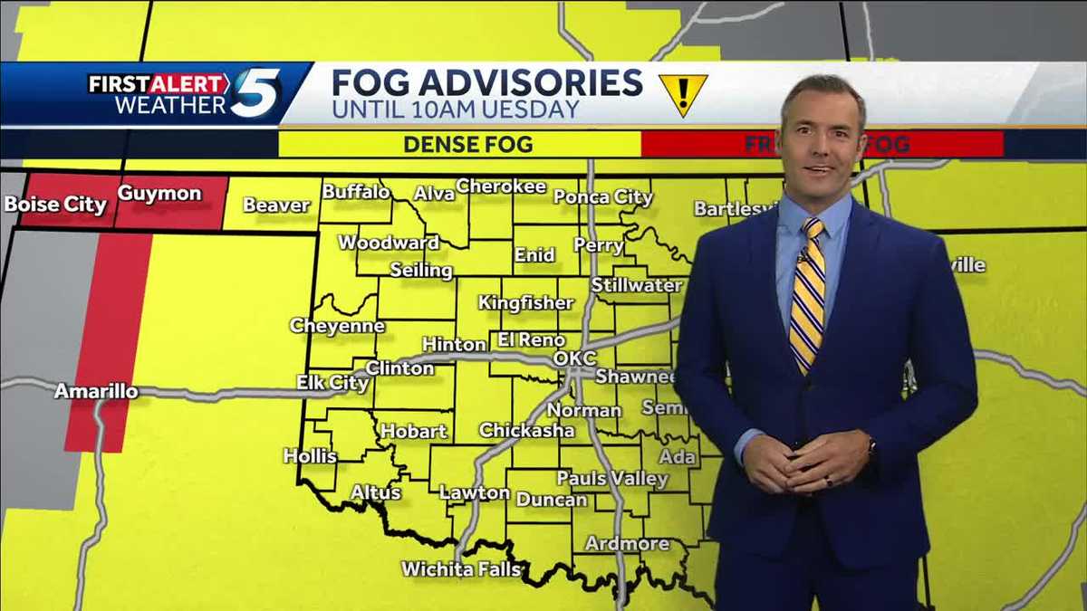 FORECAST: Dense fog, then rain today