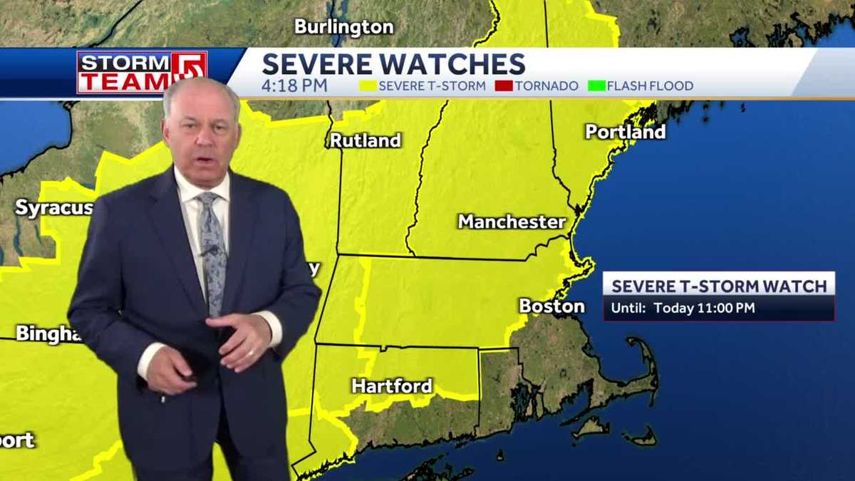 Video: Severe thunderstorm watch until 11 p.m.