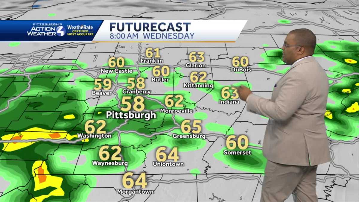 Rain returns Wednesday morning
