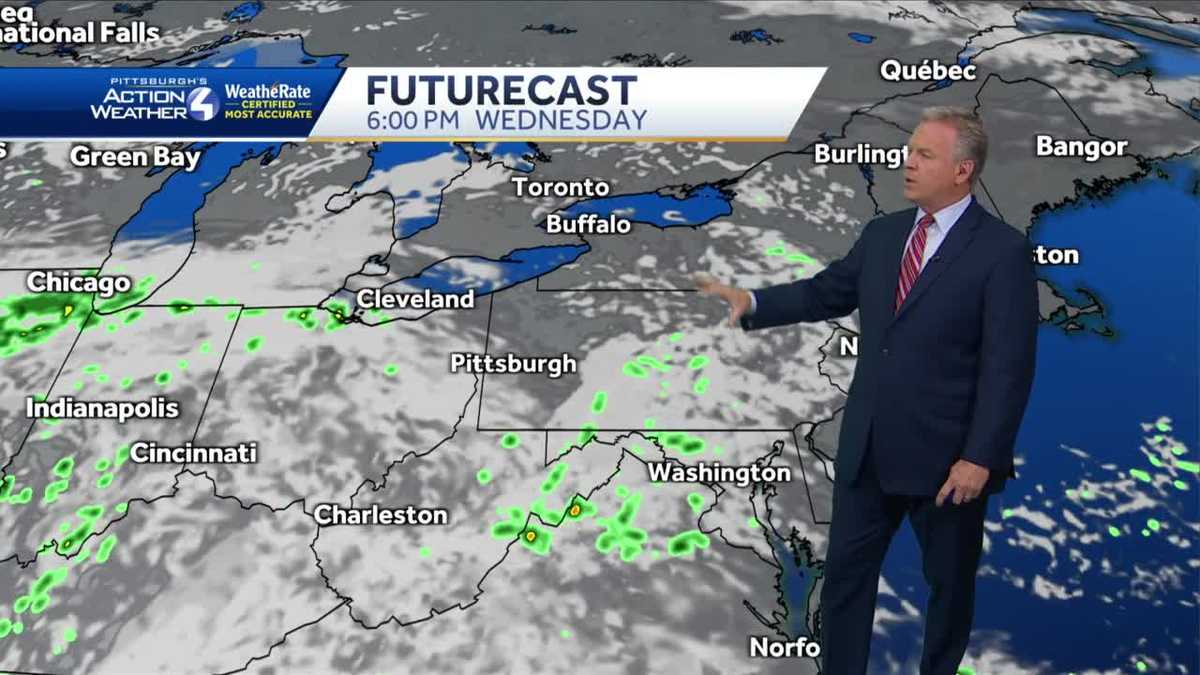 Pittsburgh Weather: Mix of sun and clouds, warm