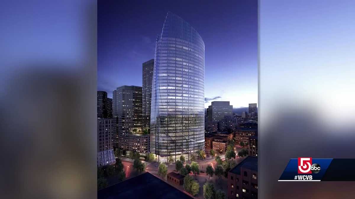 Groundbreaking ceremony for new office tower in downtown Boston