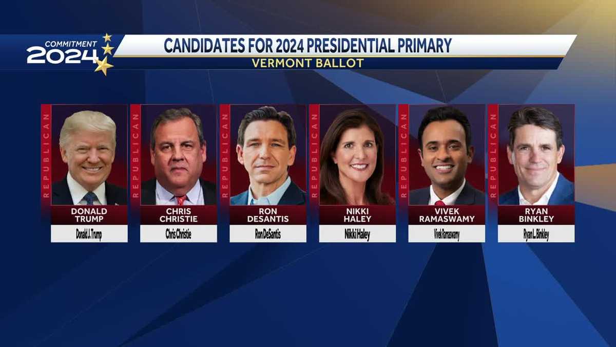 Candidates set for Vermont presidential primary ballot