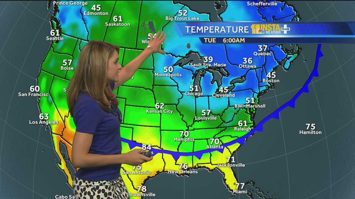 Ava: Temps will struggle to hit 70 today