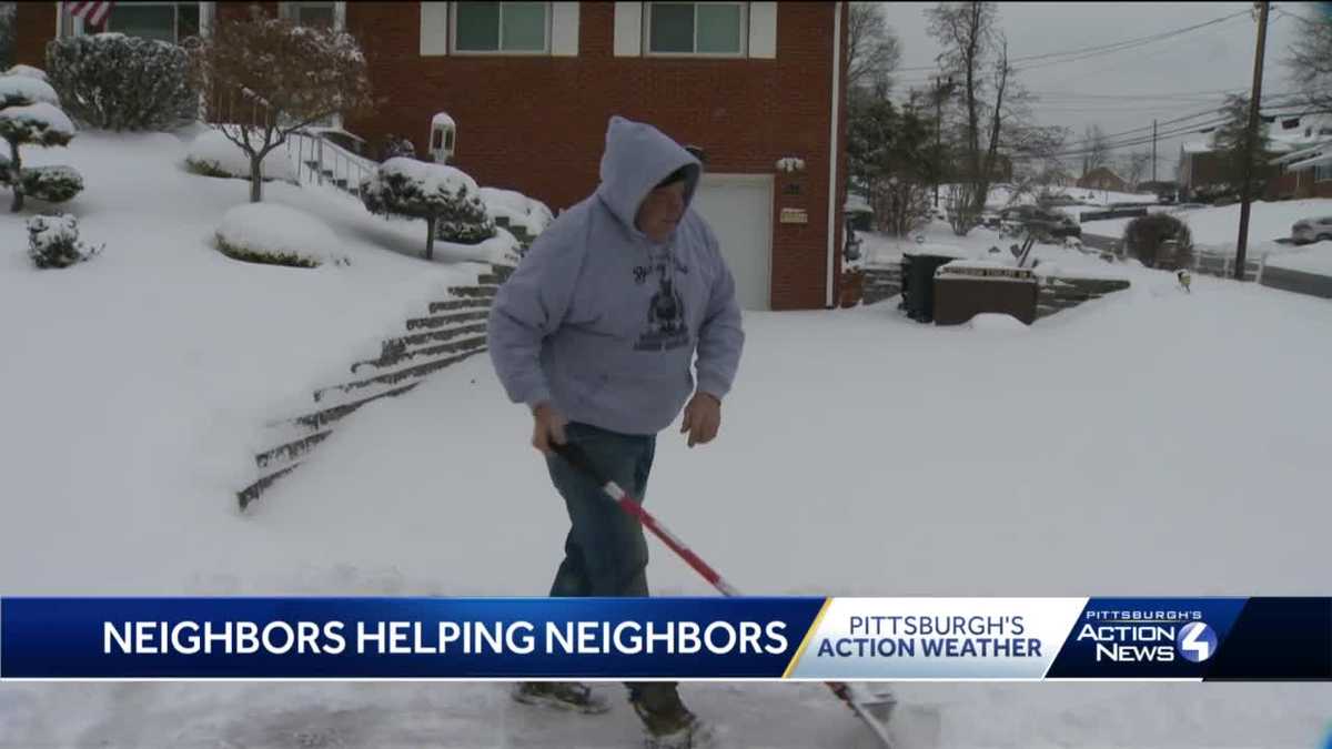 Neighbors helping neighbors after winter storm hits Pittsburgh area