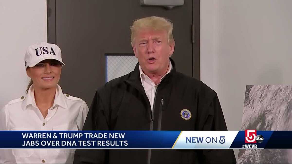 Warren, Trump trade jabs over DNA test results