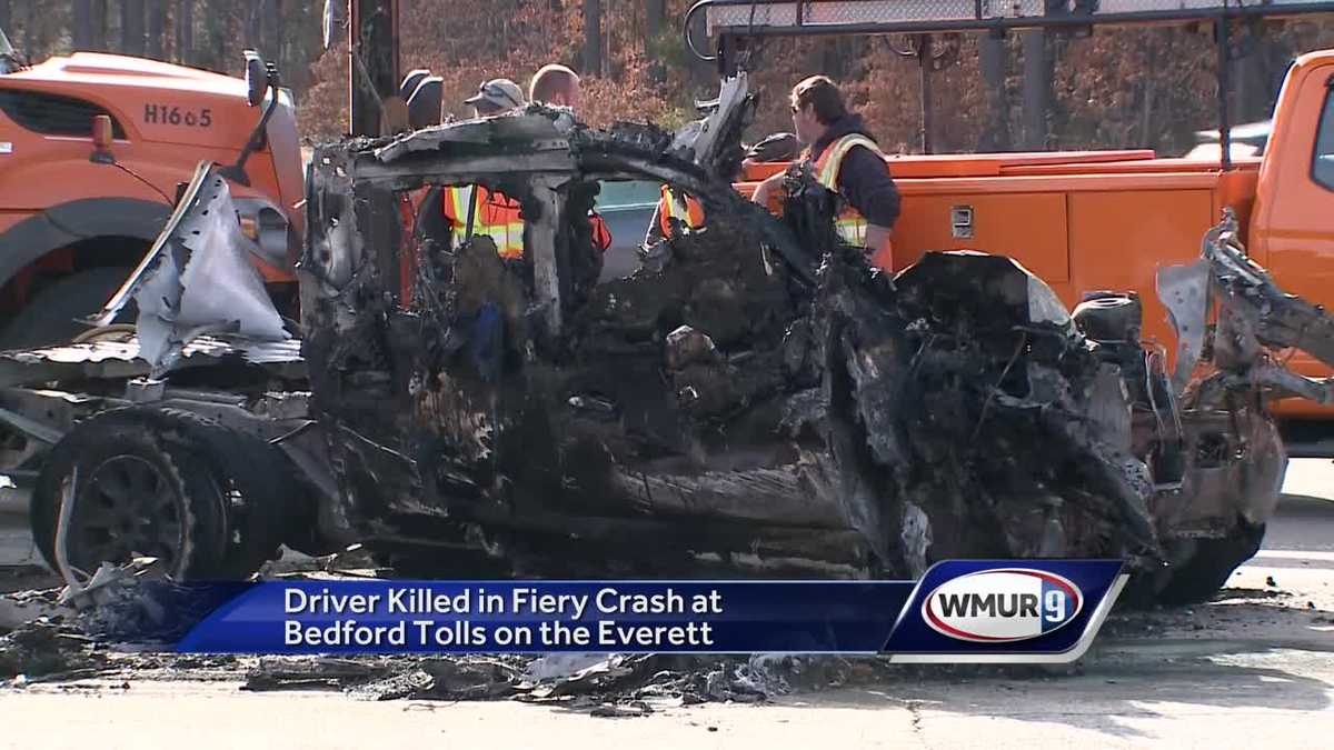 Driver killed in fiery crash at Bedford tolls Driver killed in fiery crash at Bedford tolls