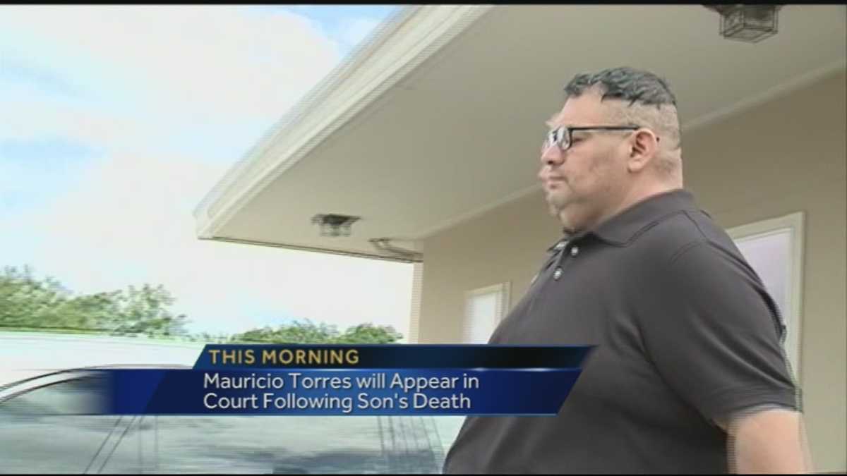 Mauricio Torres in court today after sons death