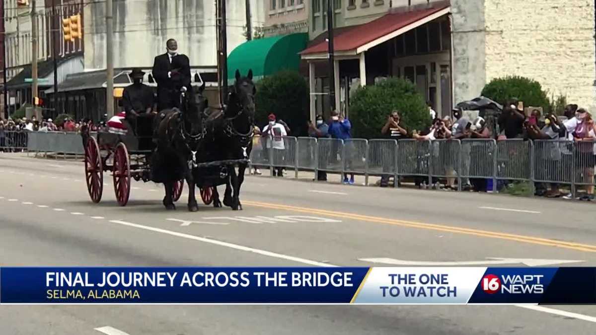 16 WAPT’s Troy Johnson on bridge when Congressman John Lewis crossed ...