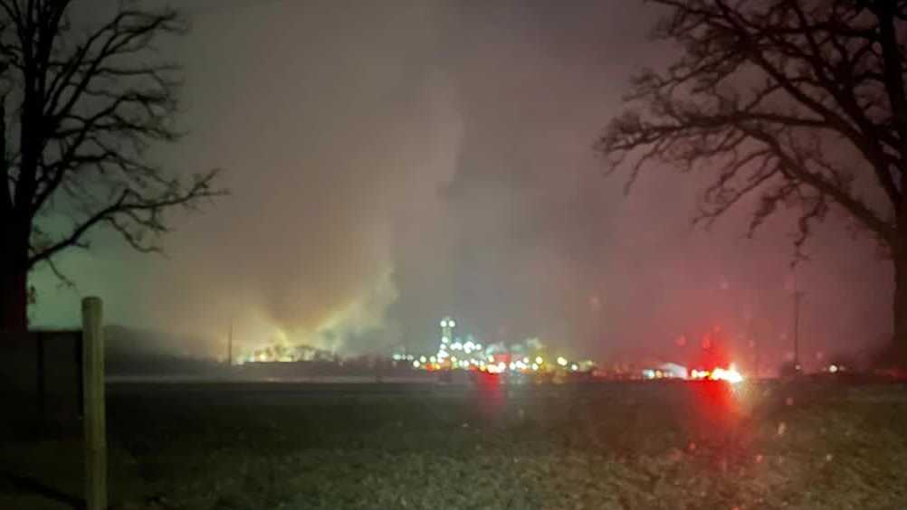 Whitewater recycling plant catches fire