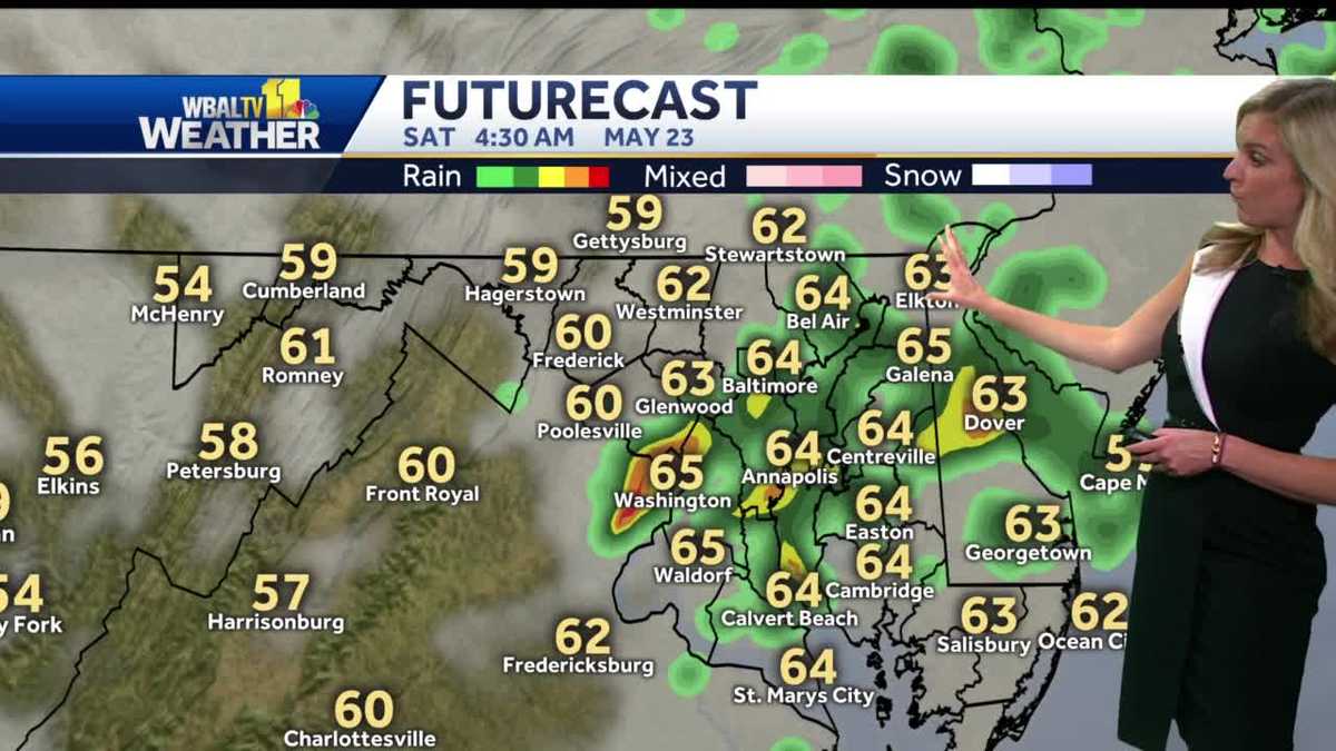 Taylor shows rain moving through Friday