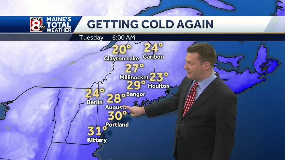 Turning cold and windy Tuesday