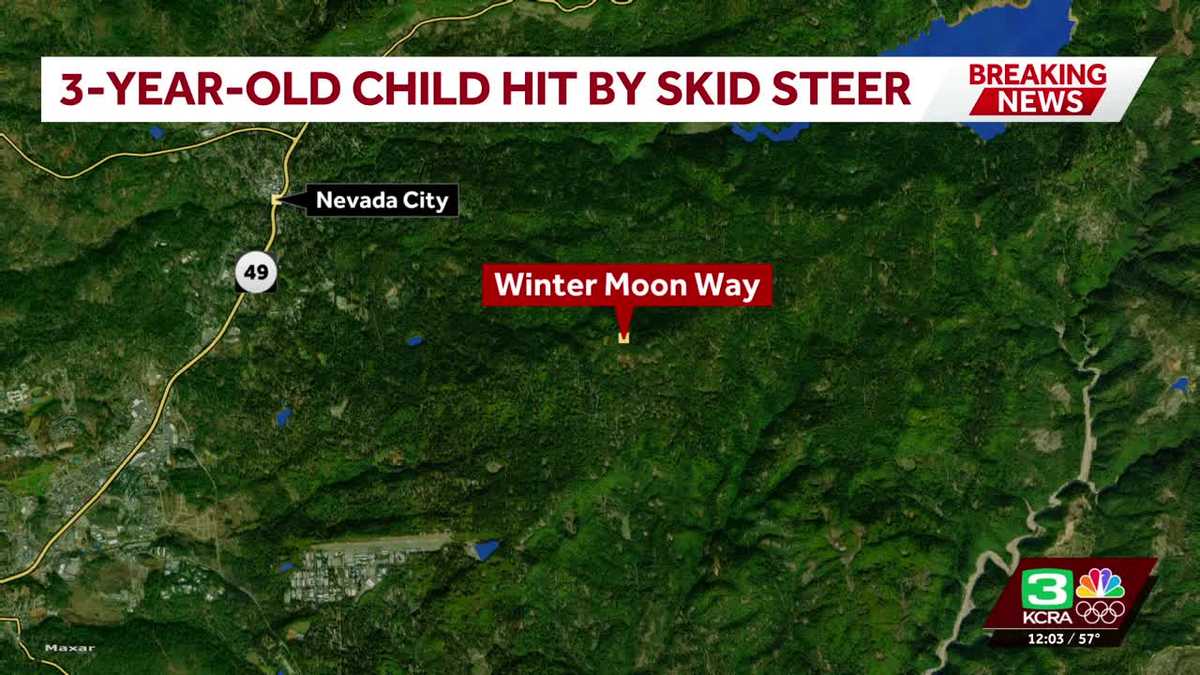 3-year-old boy dies after skid steer accident in Nevada County