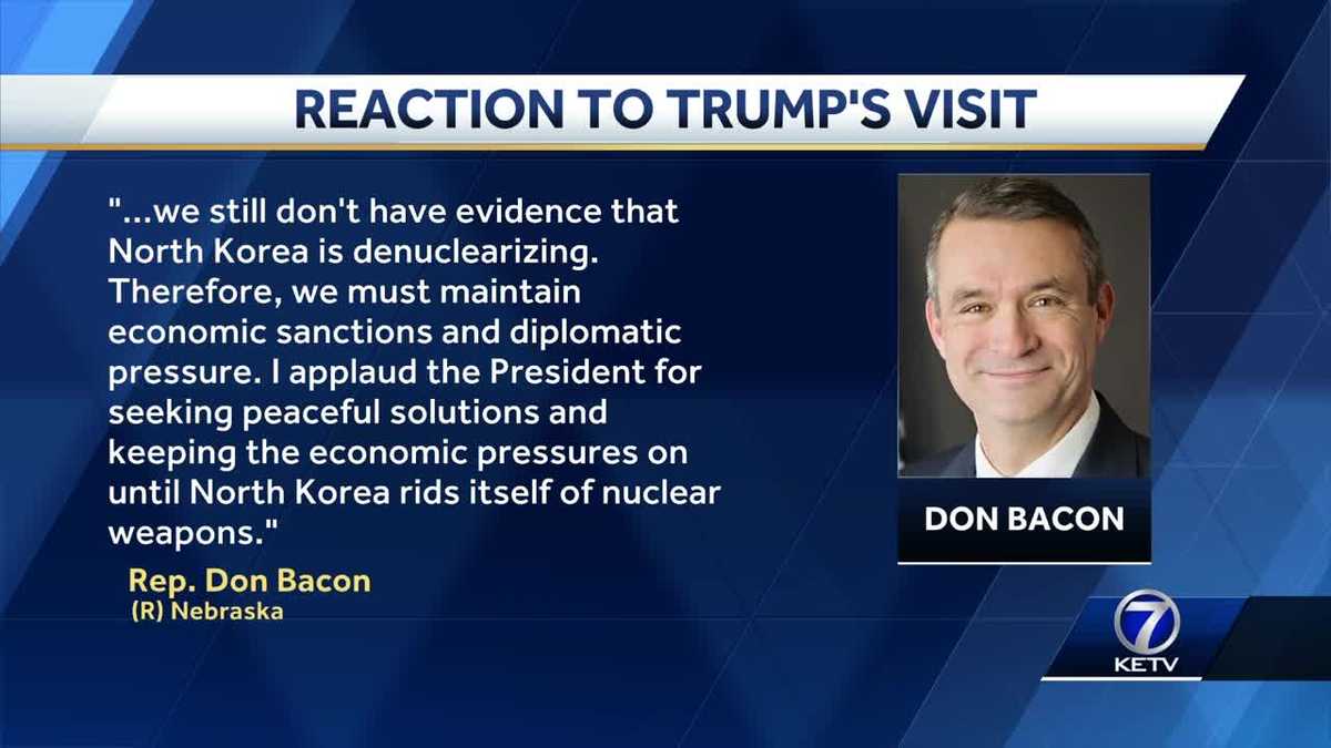 Congressman Bacon's reaction to Trump's visit