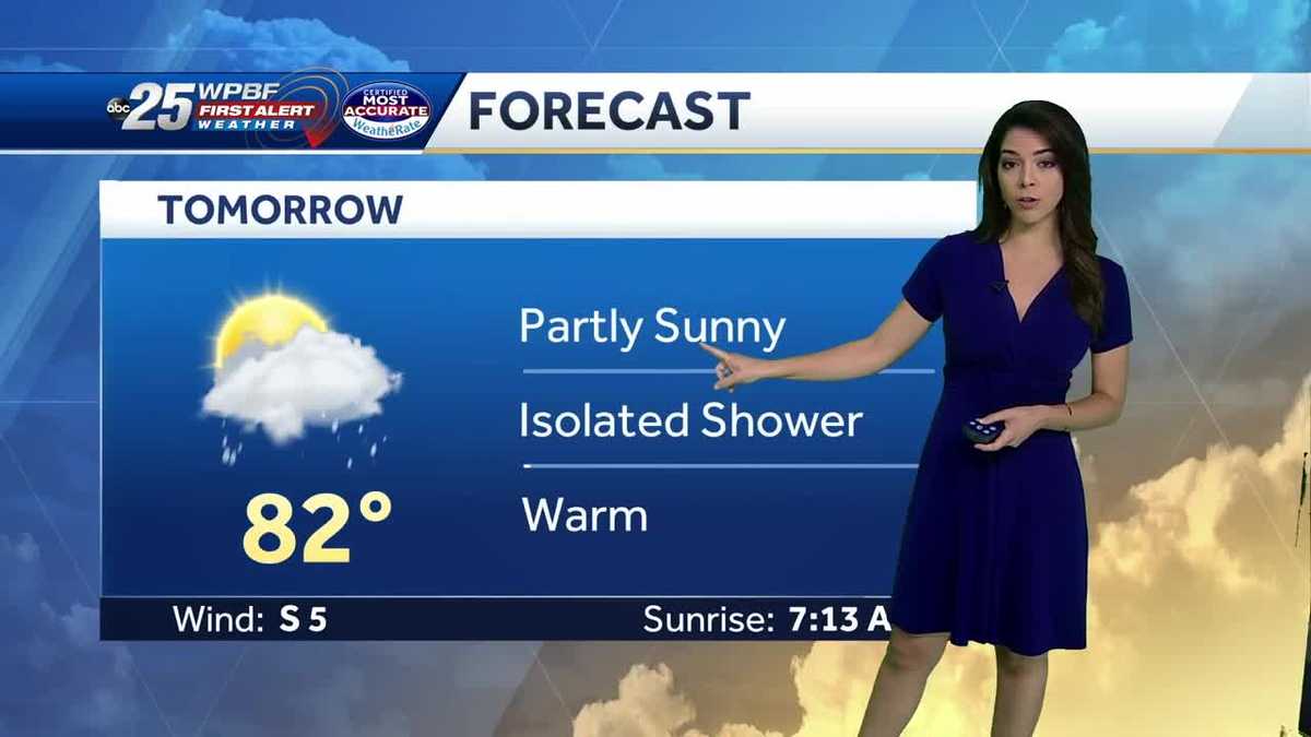 Few sprinkles today and rain increasing on Tuesday