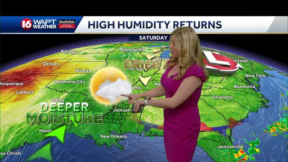 One last less humid day before dangerous heat