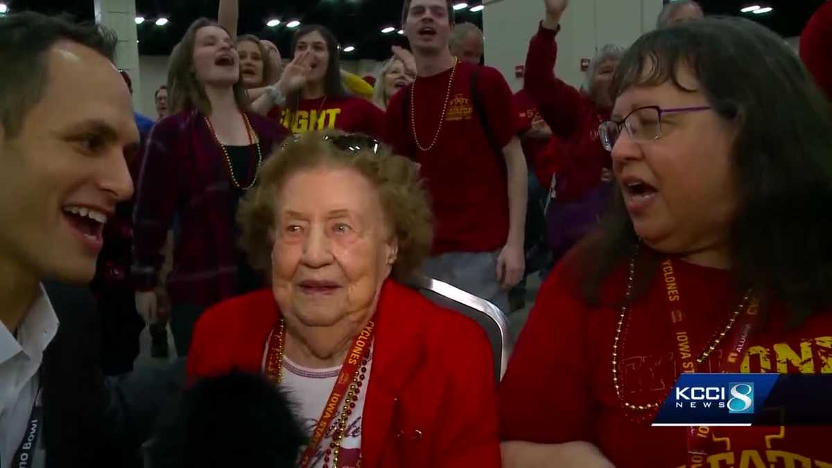 98-year-old woman goes to first Iowa State bowl game