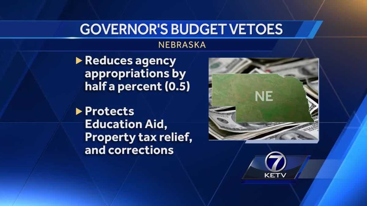 Gov vetoes $56.5 million from state budget plan
