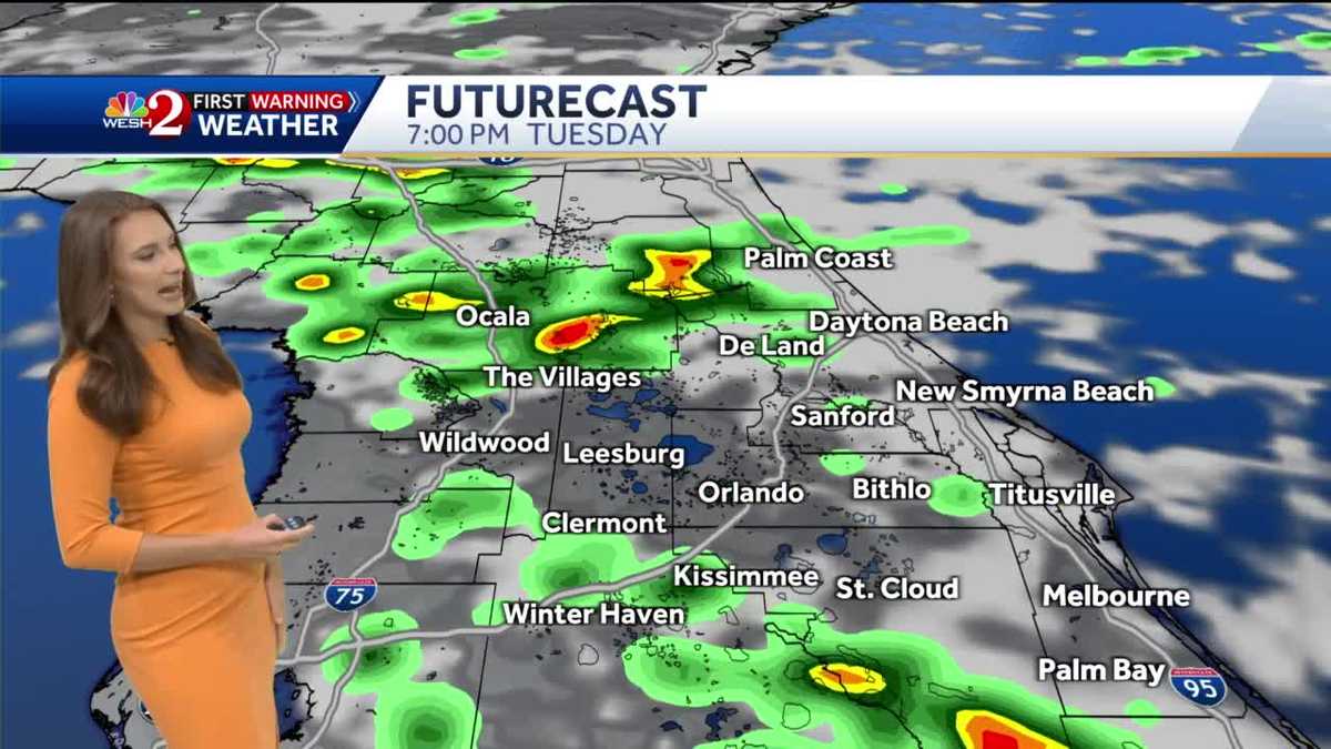 A few showers today, but more rain expected tomorrow