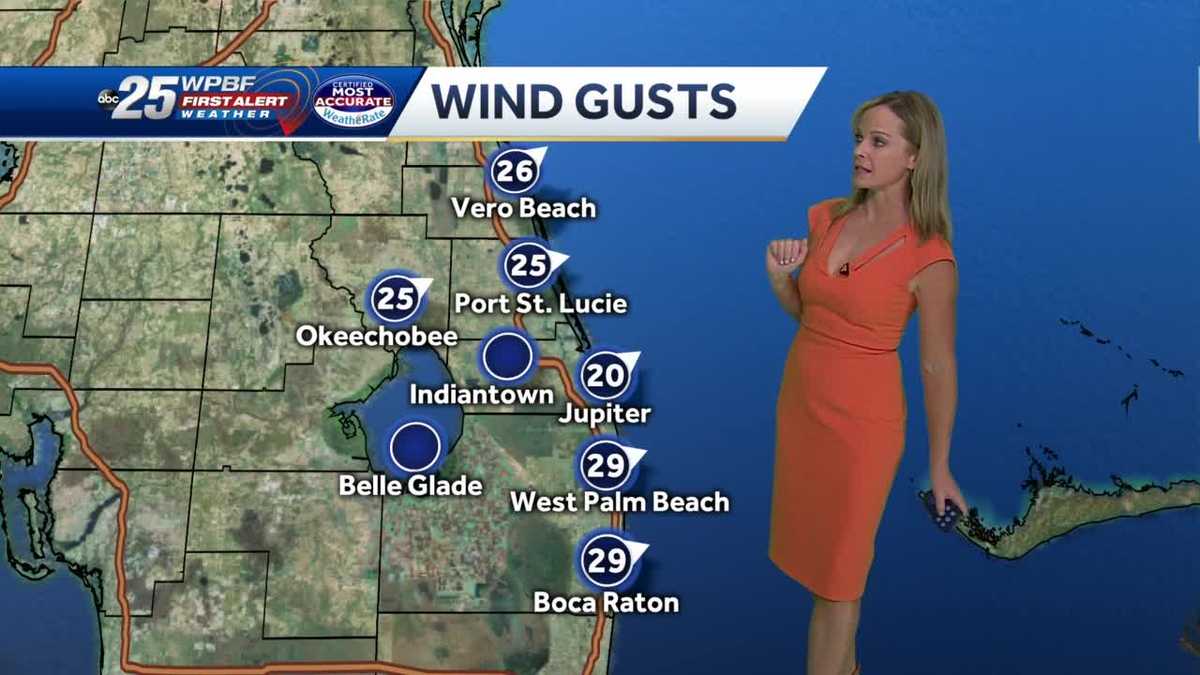 Hurricane Dorian off the coast of Jacksonville, still picking up speed