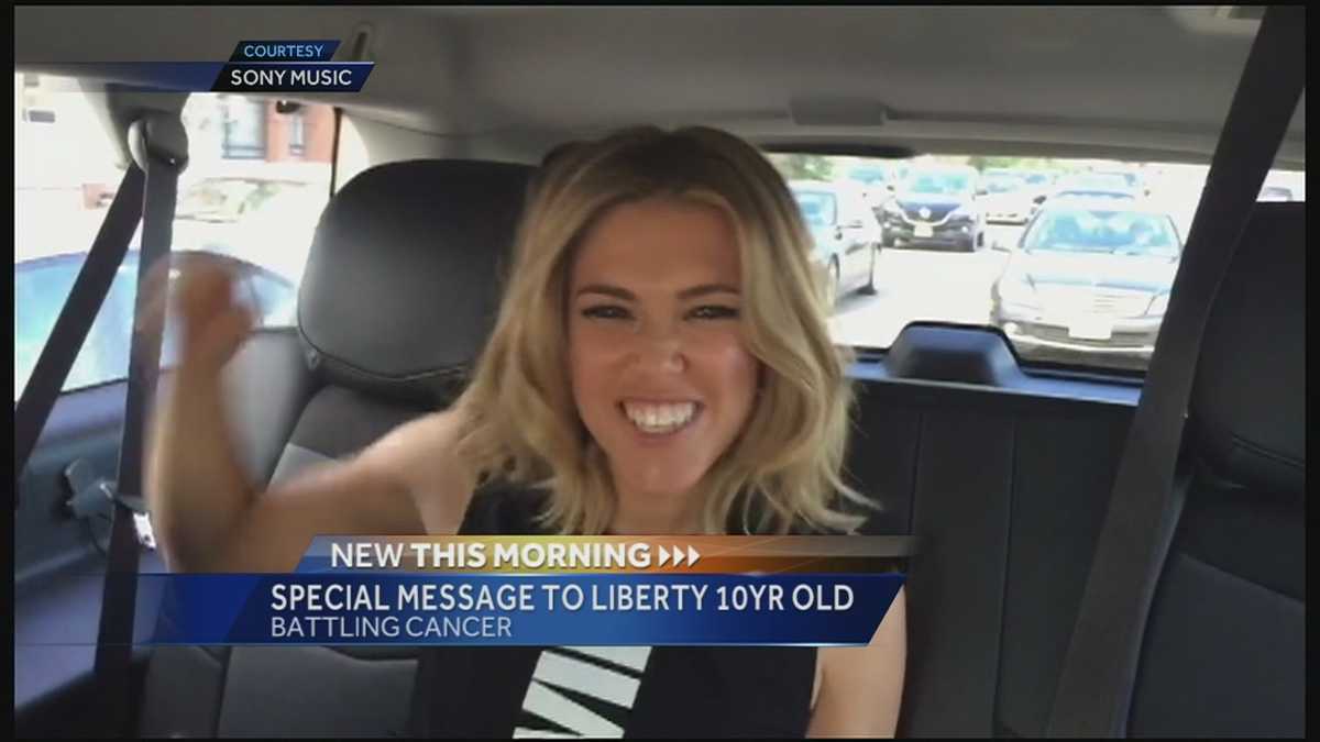 Singer sends message to Liberty 10-year-old with lung cancer