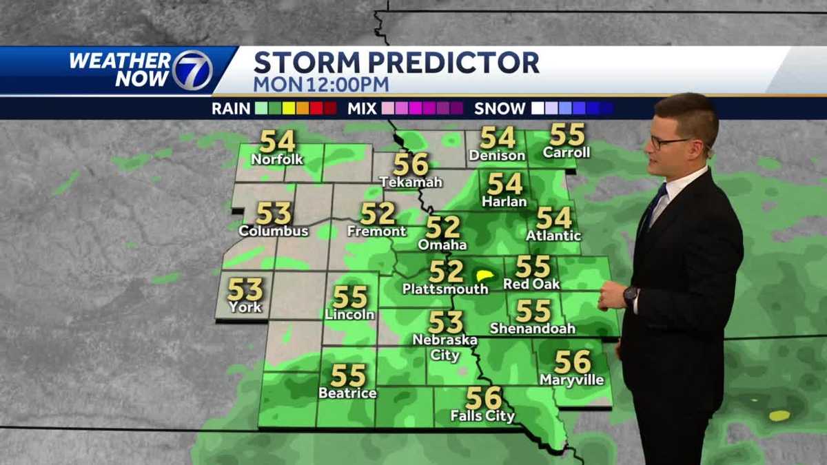 Omaha morning weather forecast for Monday, May 15