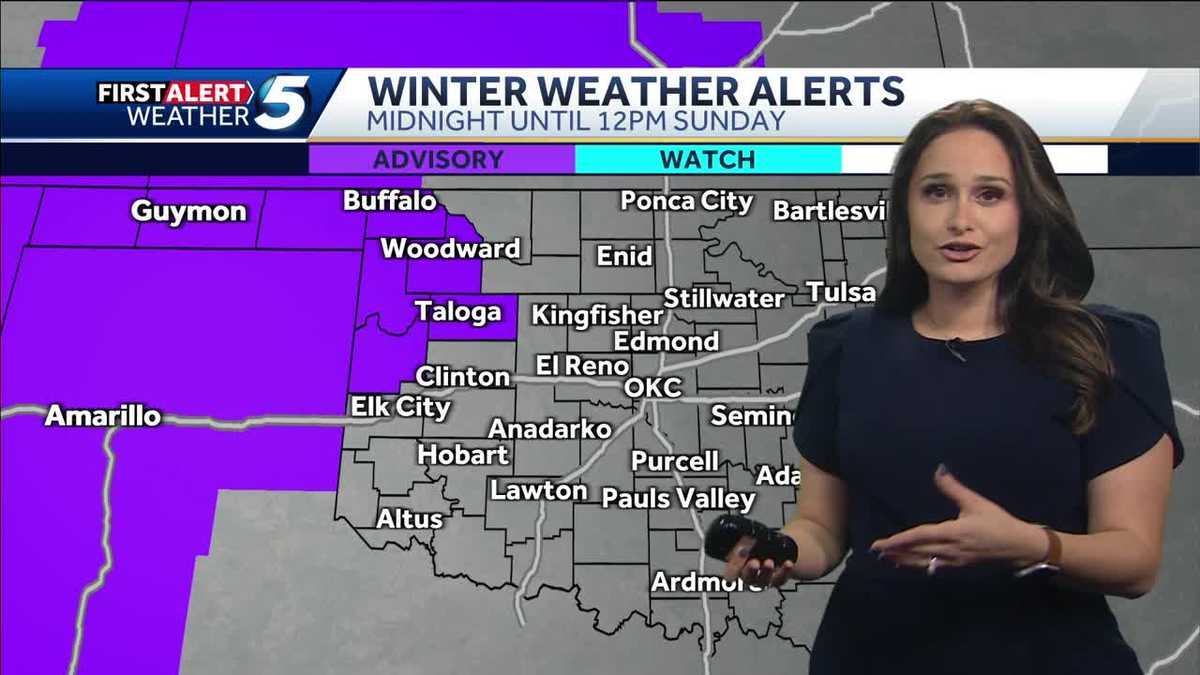 Light freezing rain for some, cold weather on Sunday